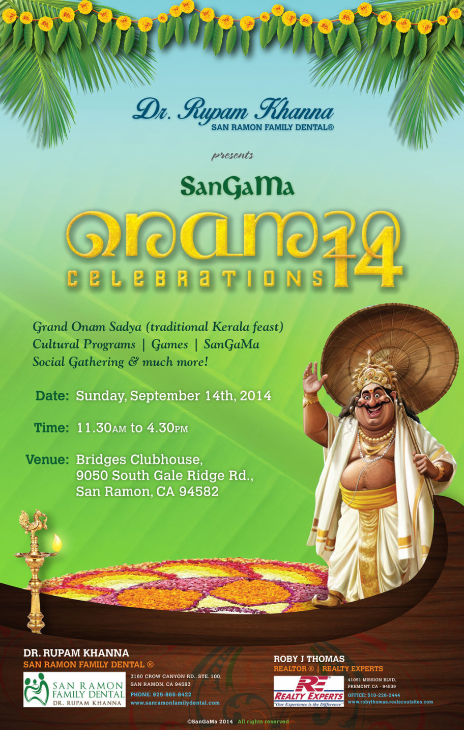 Onam Celebration On Sunday Sept 14th Trivalley Neighborhoods