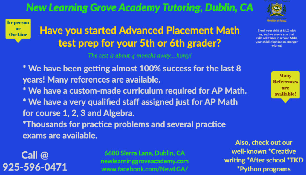 Tutoring | Connecting people in San Ramon, Dublin, Pleasanton ...