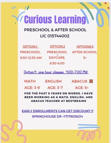 Curious Learning Preschool and Afterschool.. | Connecting people in San ...